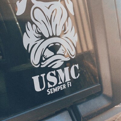USMC Semper Fi Vinyl Decal United States Marine Corps Semper Fidelis ...
