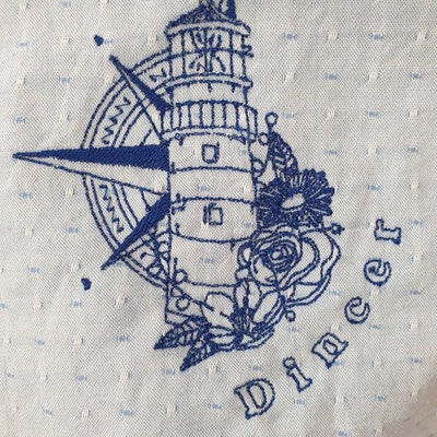 Lighthouse Rose Flower V2 Embroidery Designs Machine Instant Digital ...