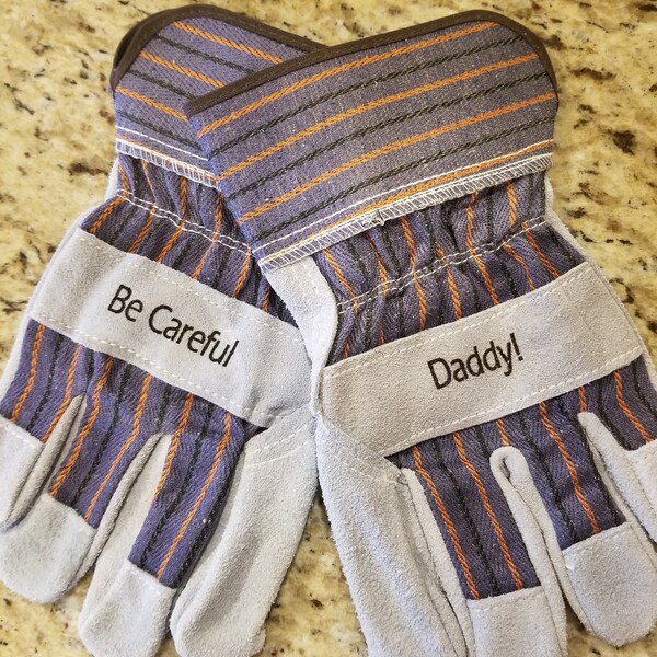 Personalized Suede Leather Work Gloves, Custom Carpentry Gloves - Etsy
