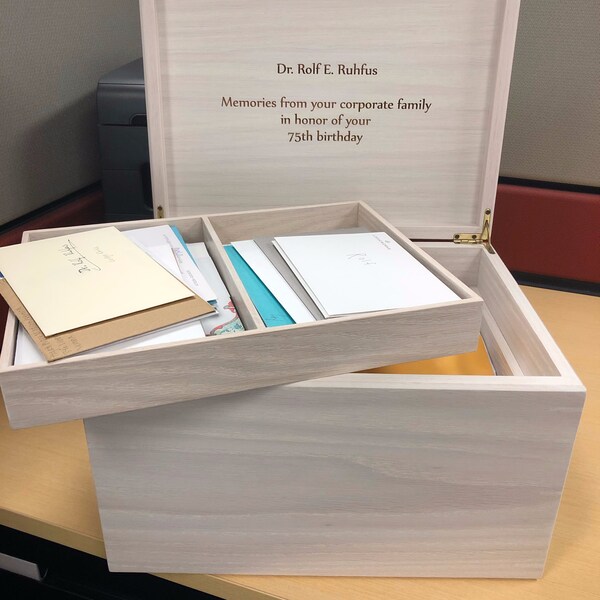 Personalized Whitewashed Oak Wood Memory Box, Extra Large Keepsake Box ...