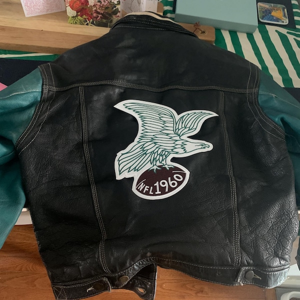 13-inch Chenille Philadelphia Eagles Patch 70'S 80'S Sew-on / Iron-on ...