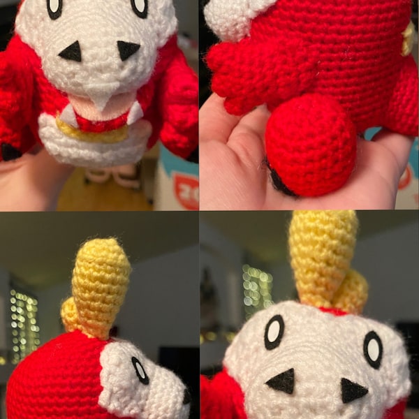 Fuecoco Crochet Amigurumi Pattern - Etsy