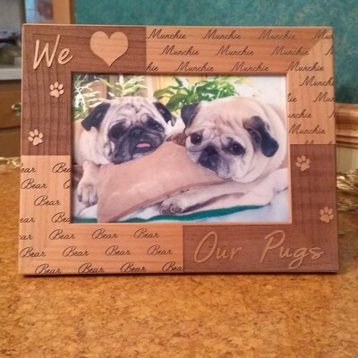 Personalized Dog Picture Frame Frame for Dog Lovers Dog Frame I Love My ...