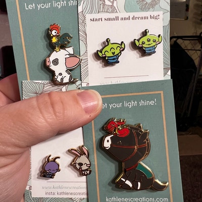 Mini Aliens Pin Set, Toy Story Inspired Fantasy Pins, Bullseye, Mr ...