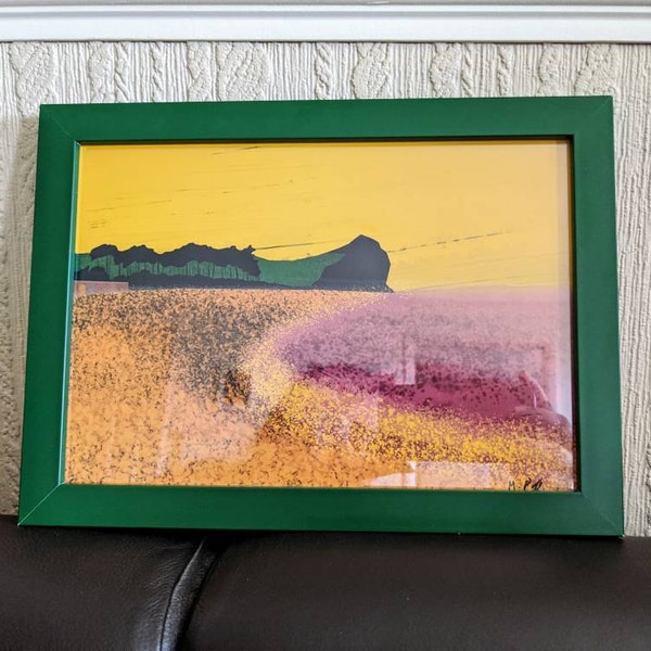 Sumatran Elephant - Traditional Illustration - 5x5 Inch Print, Wildlife ...