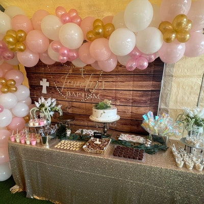 Baptism Wall Decal for Balloon Arch, Balloon Arch Decoration ...