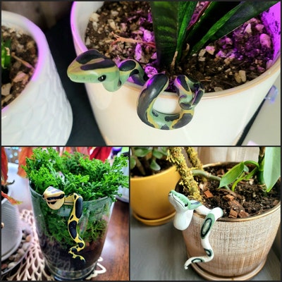 Set of 3 Snakes, Bookcase Snake, Planter Snake, Table Top Snake 3 ...