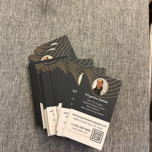 500 Business Cards Printed, Thick 16pt Full Color Business Cards Glossy ...