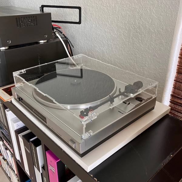 Long Brass LED Light for High Platter Vinyl Record Players Rechargeable ...