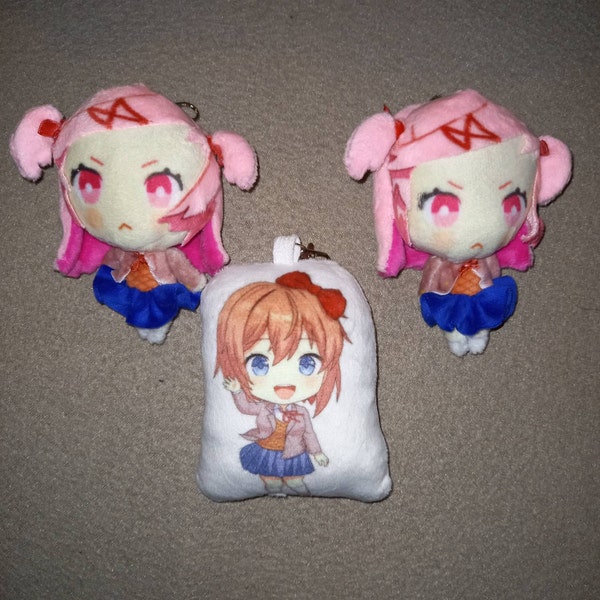 Natsuki Doki Doki Literature Club Keychain - Etsy