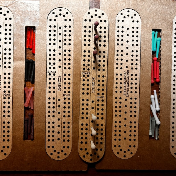 Ultralight Travel Cribbage Board (2/4 or 3 Player) - Etsy