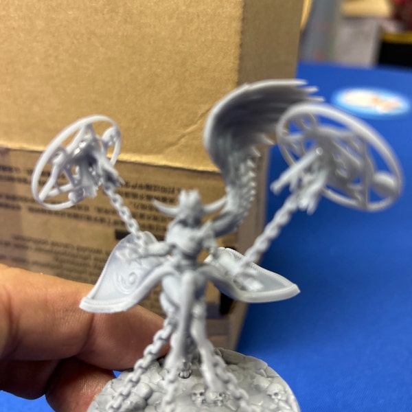 Asbeel Fallen Angel of Ruin | 28mm, 32 Mm, 75mm Scale | Resin Miniature ...