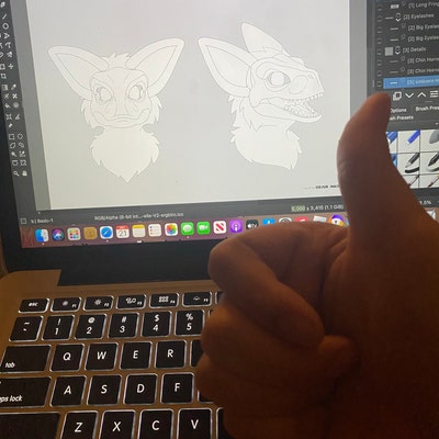 Protogen Furry Reference Sheet / Adoptable Base Kit - Etsy