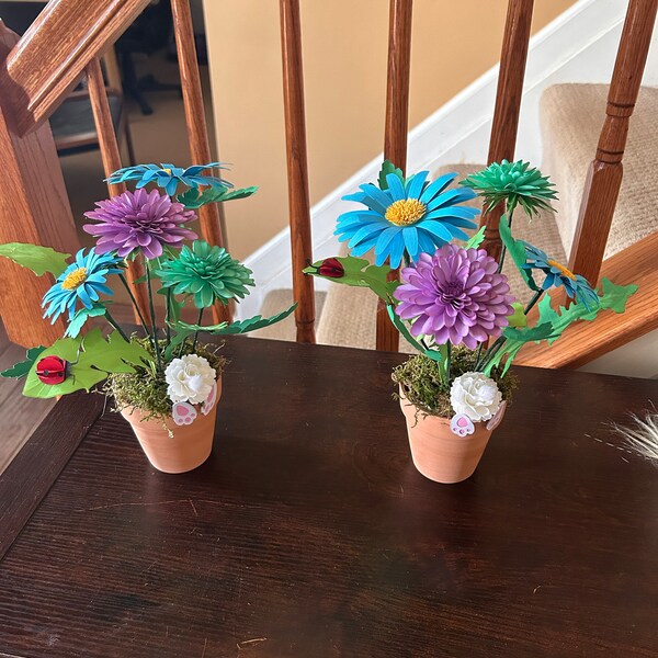 Daisy Mini Paper Flower Digital File | PNG | SVG | PDF |dxf | Paper ...