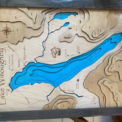 Custom Laser Engraved 3D Map - Etsy