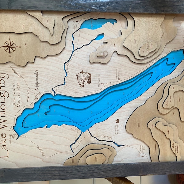 Custom Laser Engraved 3D Map - Etsy