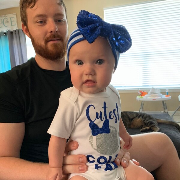 Cutest Colts Fan Football Bodysuit Outfit for Baby Girl - Etsy