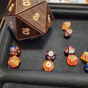 Classic JUMBO Wood D20 Dice for Rpgs - Etsy