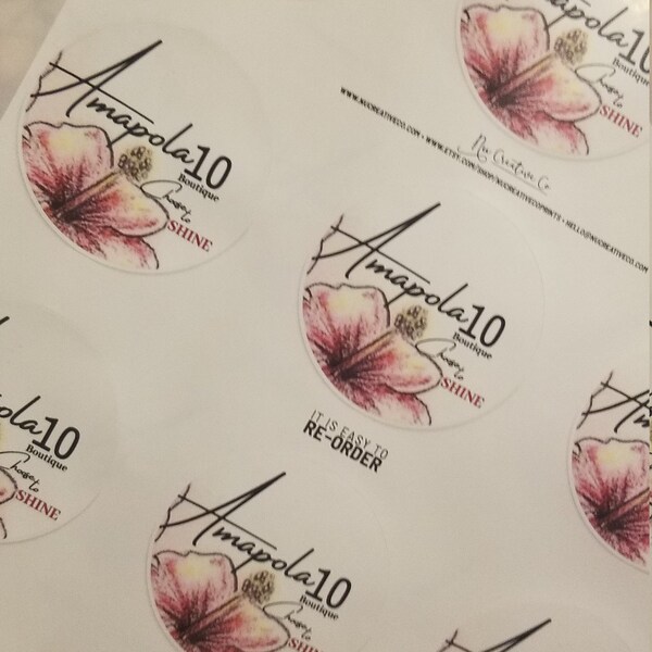 Custom Logo Stickers, Round Branding, Round Logo Stickers, Packaging ...