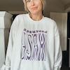 Colorful Embroidered State Sweatshirt, Multicolor Custom Embroidered ...