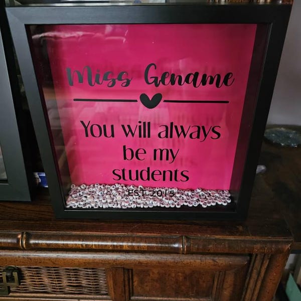 Impact Jar| Impact Shadow Box| Teacher Gift | Students Impact| Teacher ...