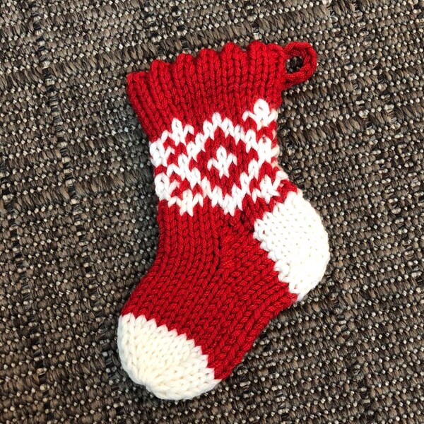Mini Stocking Knitting Pattern - Etsy