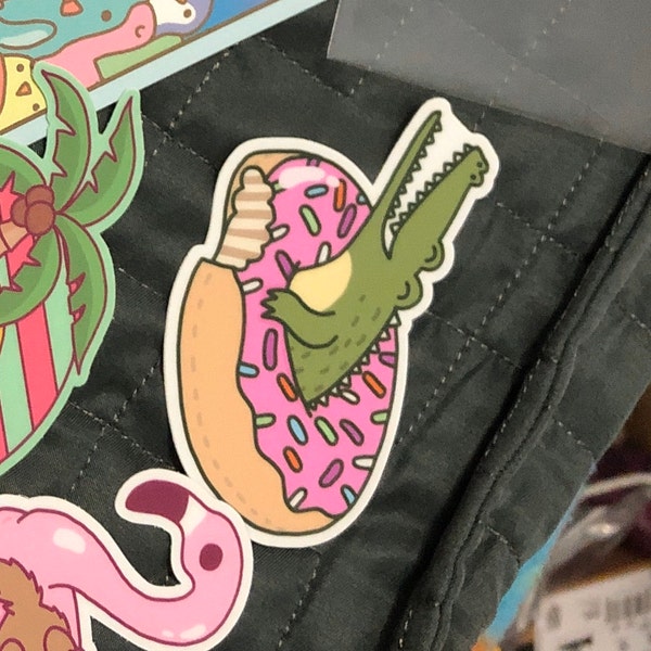 Pool Float Sticker, Donut Sticker, Beach Vinyl Stickers, Summer Sticker ...