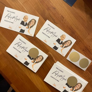 Bridal Shower Scratch off Game Perfect Match Personalized - Etsy