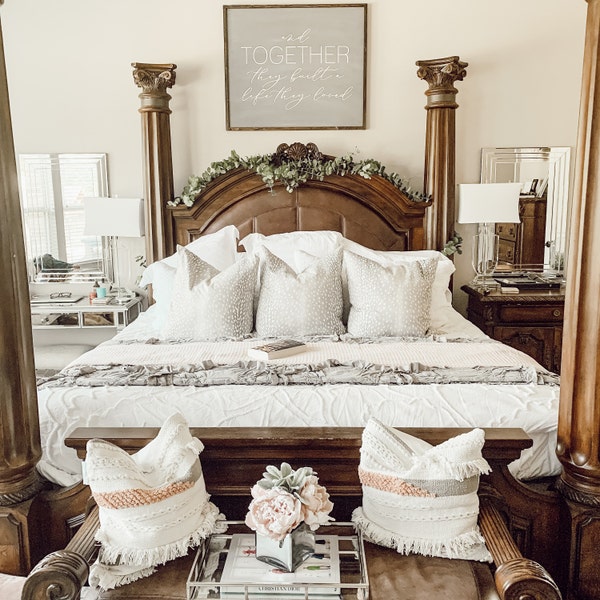 Antelope Linen Print // Grey Pillow | Grey Animal Print | Antelope ...