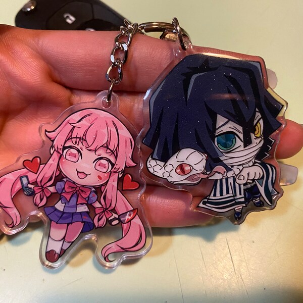 Yuno Gasai Yandere Anime Acrylic Keychain - Etsy
