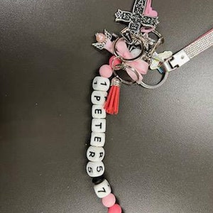 Keychain// Bible Verse Keychain// Life Verse Keychain// Christian ...