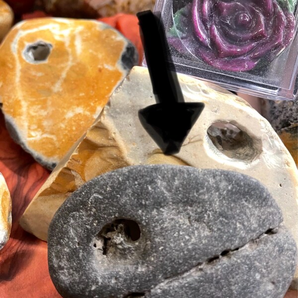 A Huge Heavy Hag Stone With Fossilized Communal Coral From Ireland ...