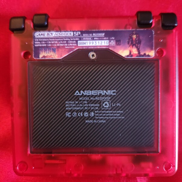 Gameboy Advance SP & Anbernic RG35XXSP Back Labels - Etsy
