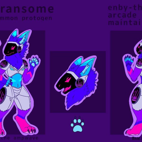 Protogen Reference Sheet Base - Etsy