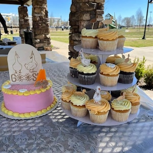 Set of 6 Goose Cupcake Toppers, Goose Themed Party, Birthday Topper ...