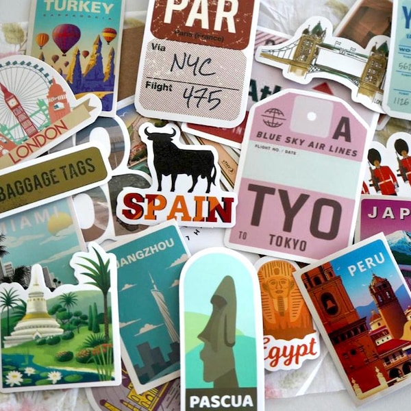 Airplane Window Sunset Travel Aesthetic Sticker - Planner Supplies ...