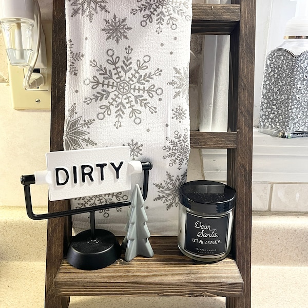 Tea Towel Ladder, Counter Ladder, Mini Ladder, Dish Towel Ladder ...