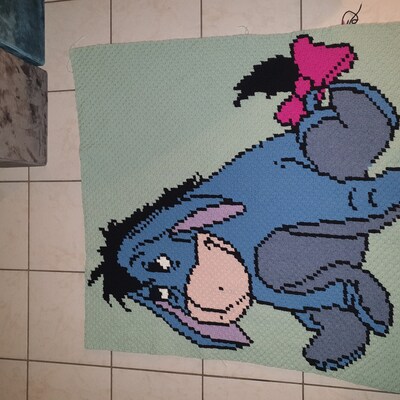 Graphgan Pattern Corner to Corner C2C Thumping Boy Rabbit Cartoon ...