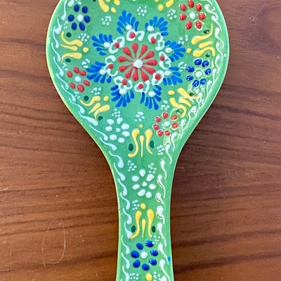 Turkish Ceramic Tile Spoon Rest Handmade Pottery Spoon - Etsy