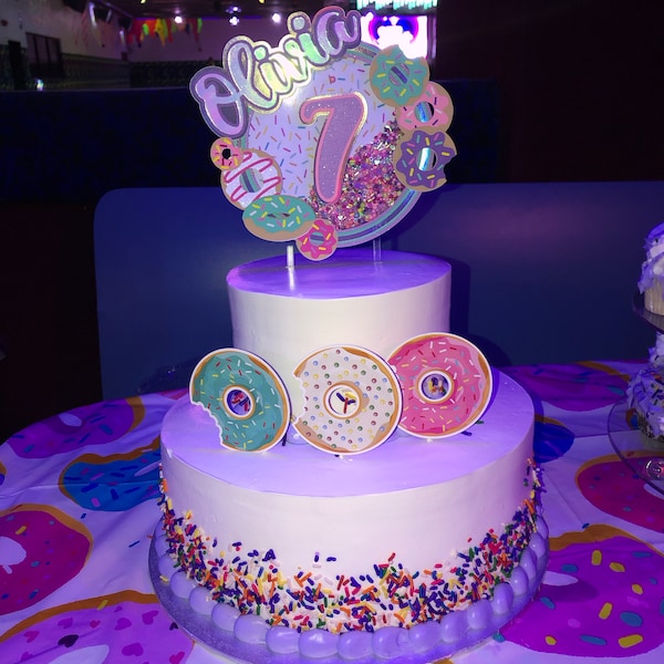 Donut Cake Topper, Donut Party Decorations, Donut Theme Party, Donut ...