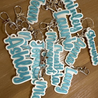 Custom 3D Printed Keychain Custom Key Chain Name Keychain Custom Key ...