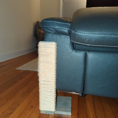Couch Corner Cat Scratching Post, Stained Pine, Sisal Rope - Etsy