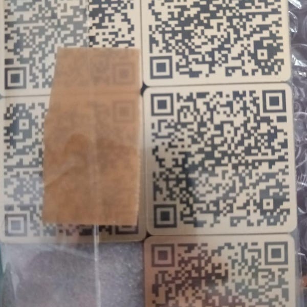 60x50 Mm Laser Engraved QR Code, Custom QR Code With Holes, Custom ...