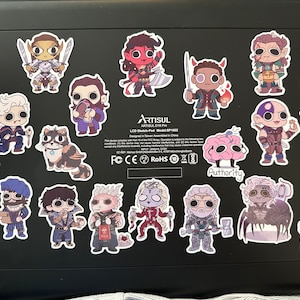 Baldur's Gate 3 Goober Character Stickers - Etsy