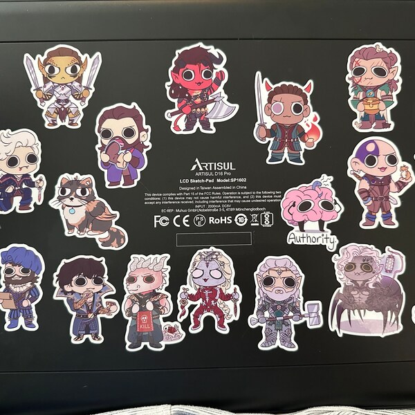 Baldur's Gate 3 Goober Character Stickers - Etsy