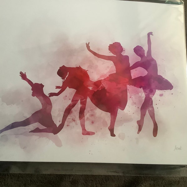 Ballet Dancers ART PRINT Ballerina, Dance, Gift for Her, Wall Art, Home ...