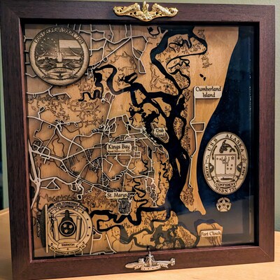 Personalized Norfolk Epoxy Map Military Promotion Farewell Gift ...