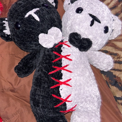 Jumbo Two Headed Plushie, Jumbo Crochet Doll, Two Head Crochet Plushies ...
