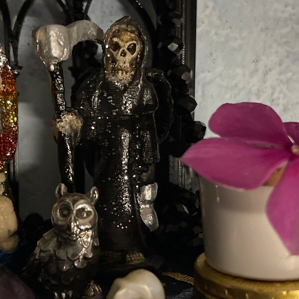 Red Santa Muerte Rosary - Etsy
