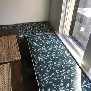 EXAMPLE Dining Room Bench Cushions L-shaped Seating Area Custom ...